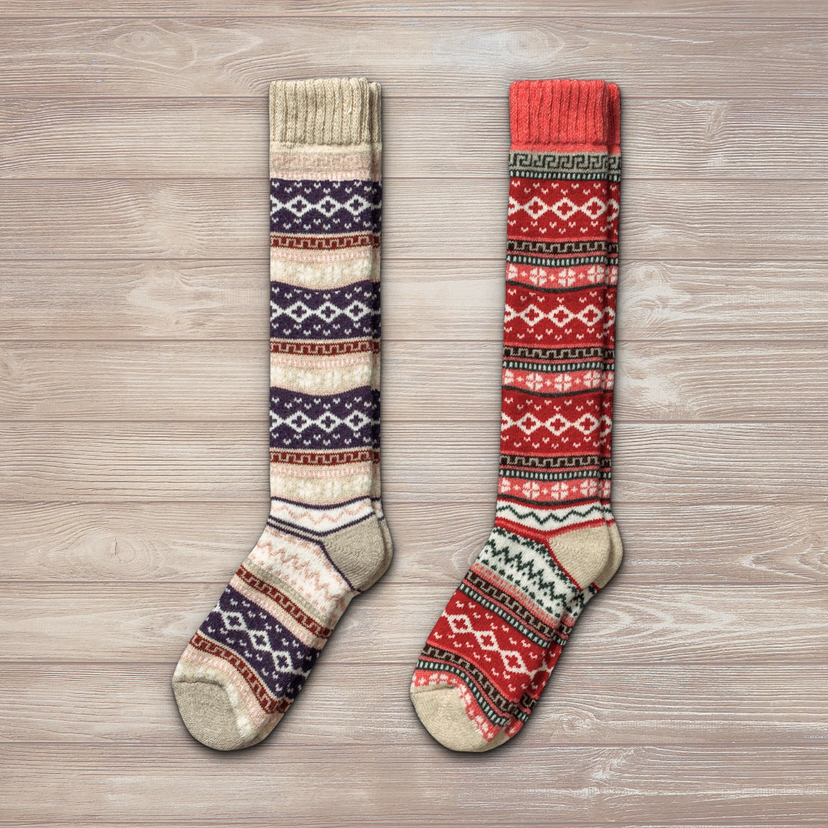 Ida Knee-High (2 pairs) - Nordic Socks US